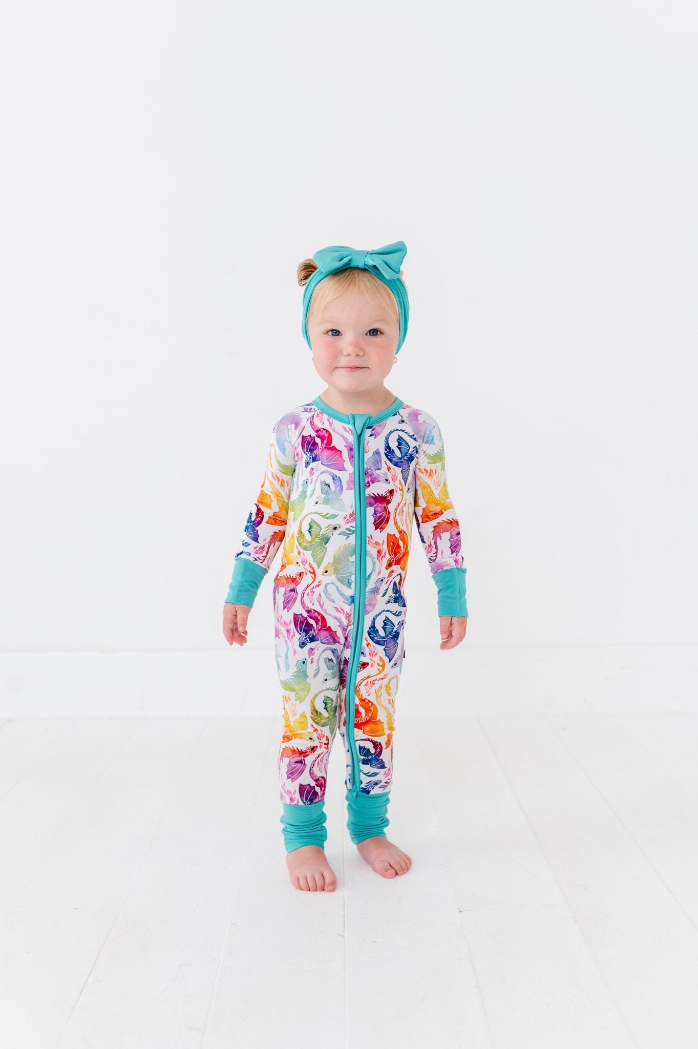 ZIP JAMMIES - RAINBOW TAILS